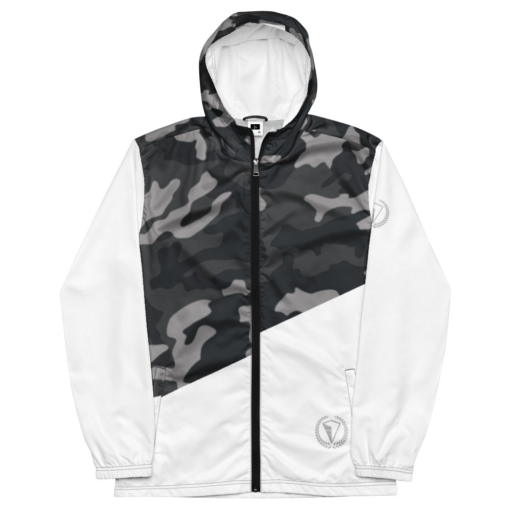 Men’s Ice camo Windbreaker - Rose City Kid Clothing Co.