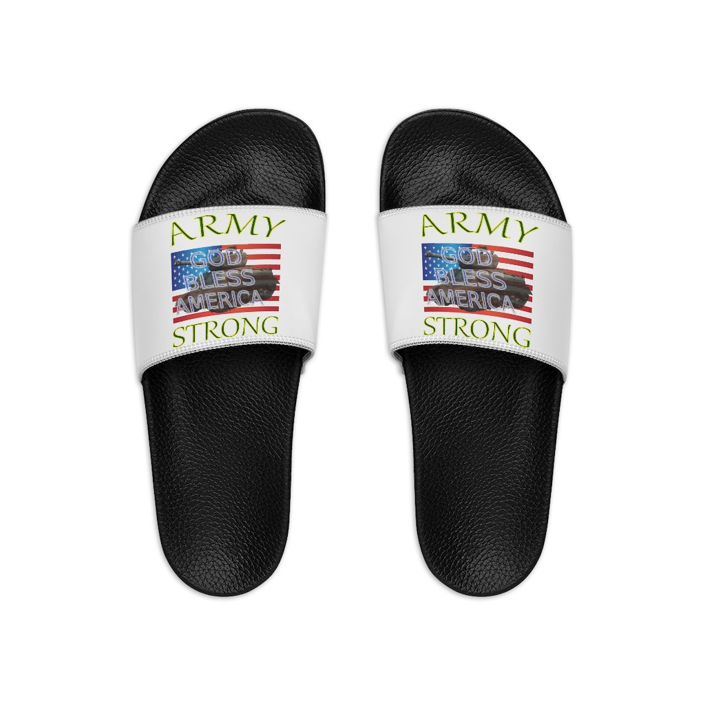 Army Strong - Men's Slide Sandals - Customized For Comfort (CFC)