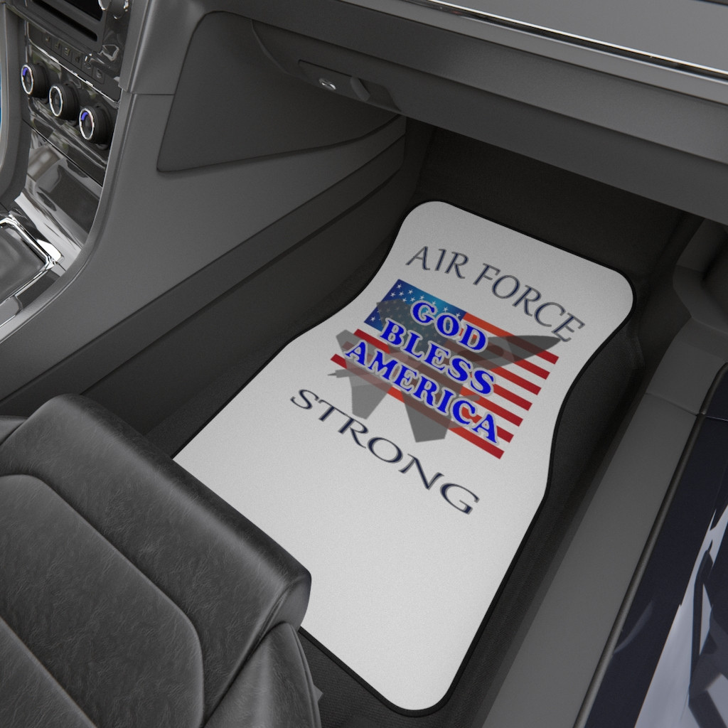 Air Force Strong - Car Mats (Set of 4) - Customized For Comfort (CFC)