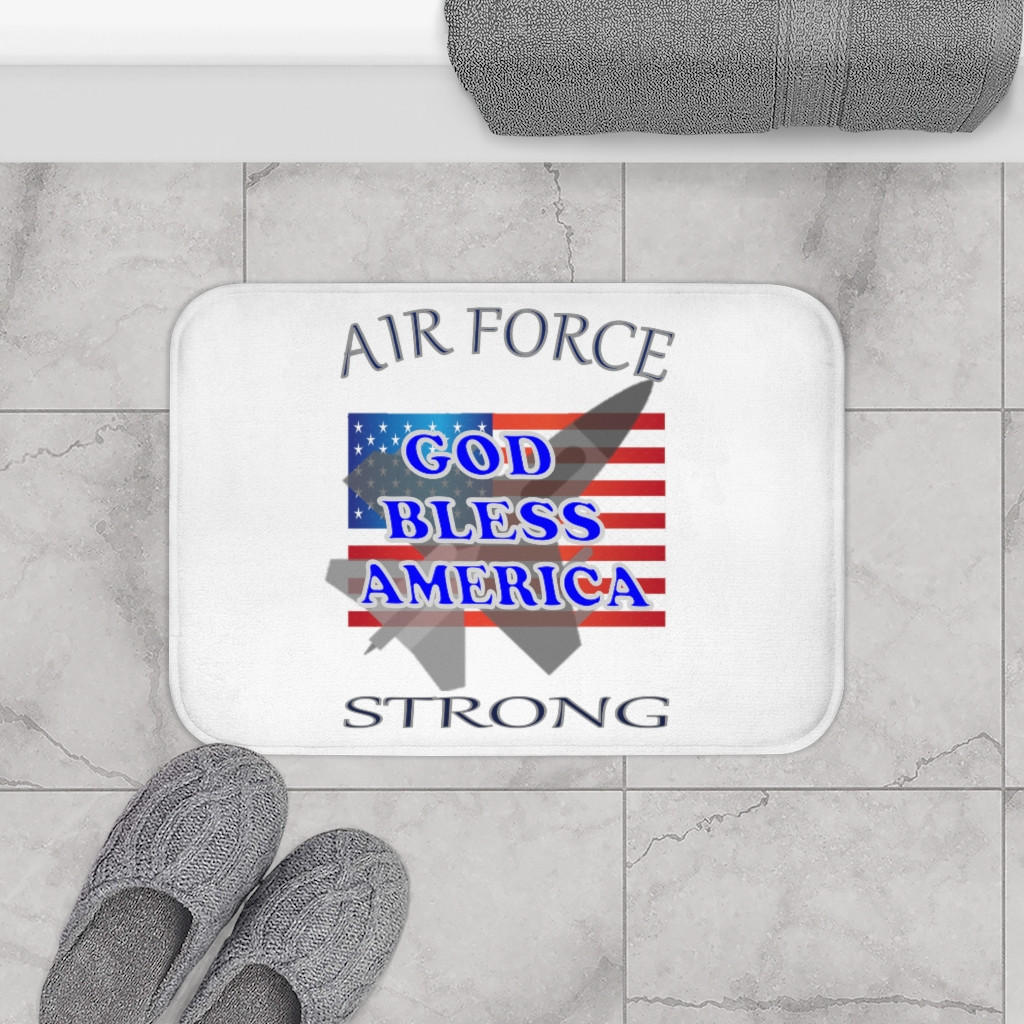 Air Force Strong - Bath Mat - Vitamin Foods Inc