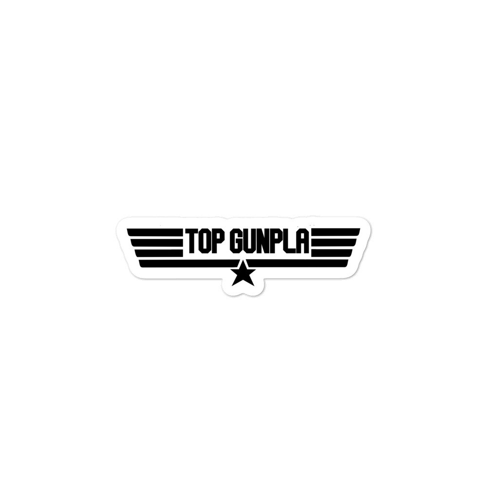 Top Gunpla Black Logo Sticker - Gunpla Pic