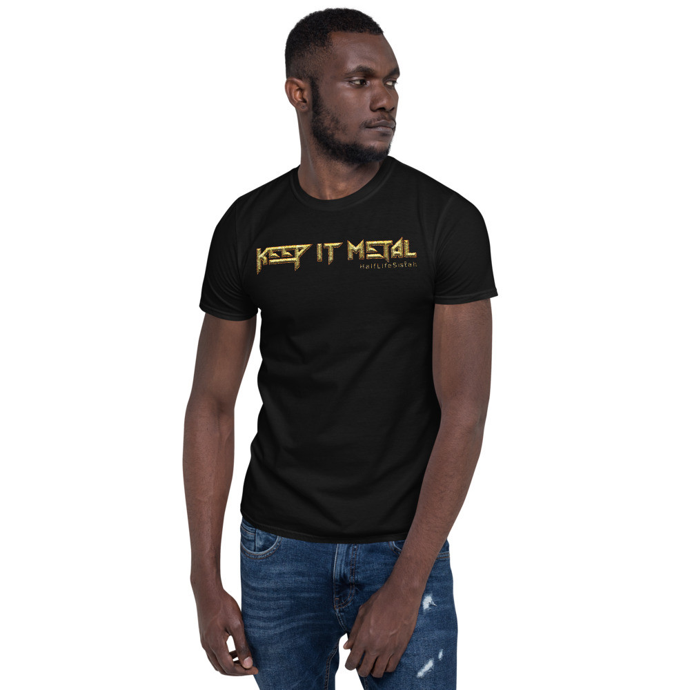 ''Keep It Metal'' SkyRez - Unisex T-Shirt - Gold - HalfLifeSistah ...