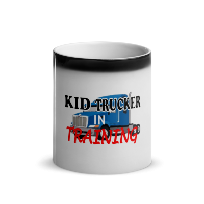 Kid Trucker in Training - Glossy Camouflage Mug - Customized For ...