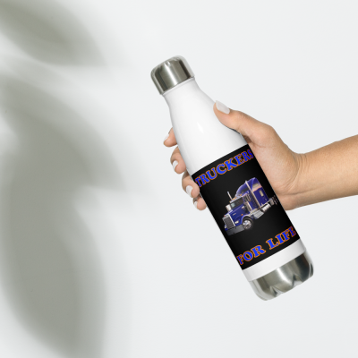 Truckers For Life - Stainless Steel Water Bottle - Customized For ...