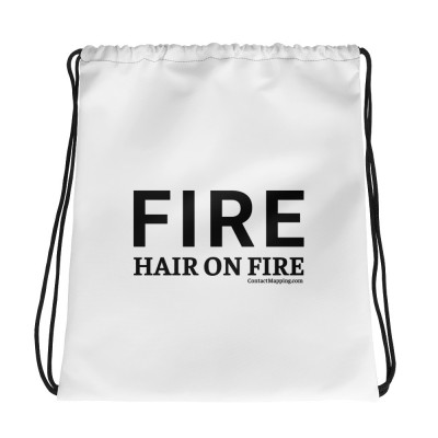 Hair On Fire - Drawstring bag - Contact Mapping Swag